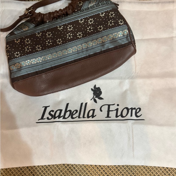 Isabella Fiore | Bags | Isabella Fiore Elegant Brown And Gray Shoulder ...